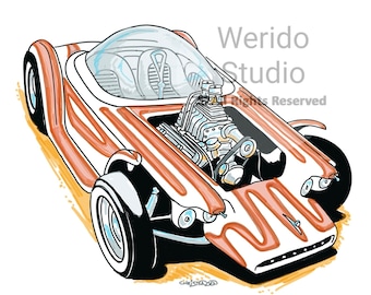 Hot Rod Art by Ed Roth - Etsy