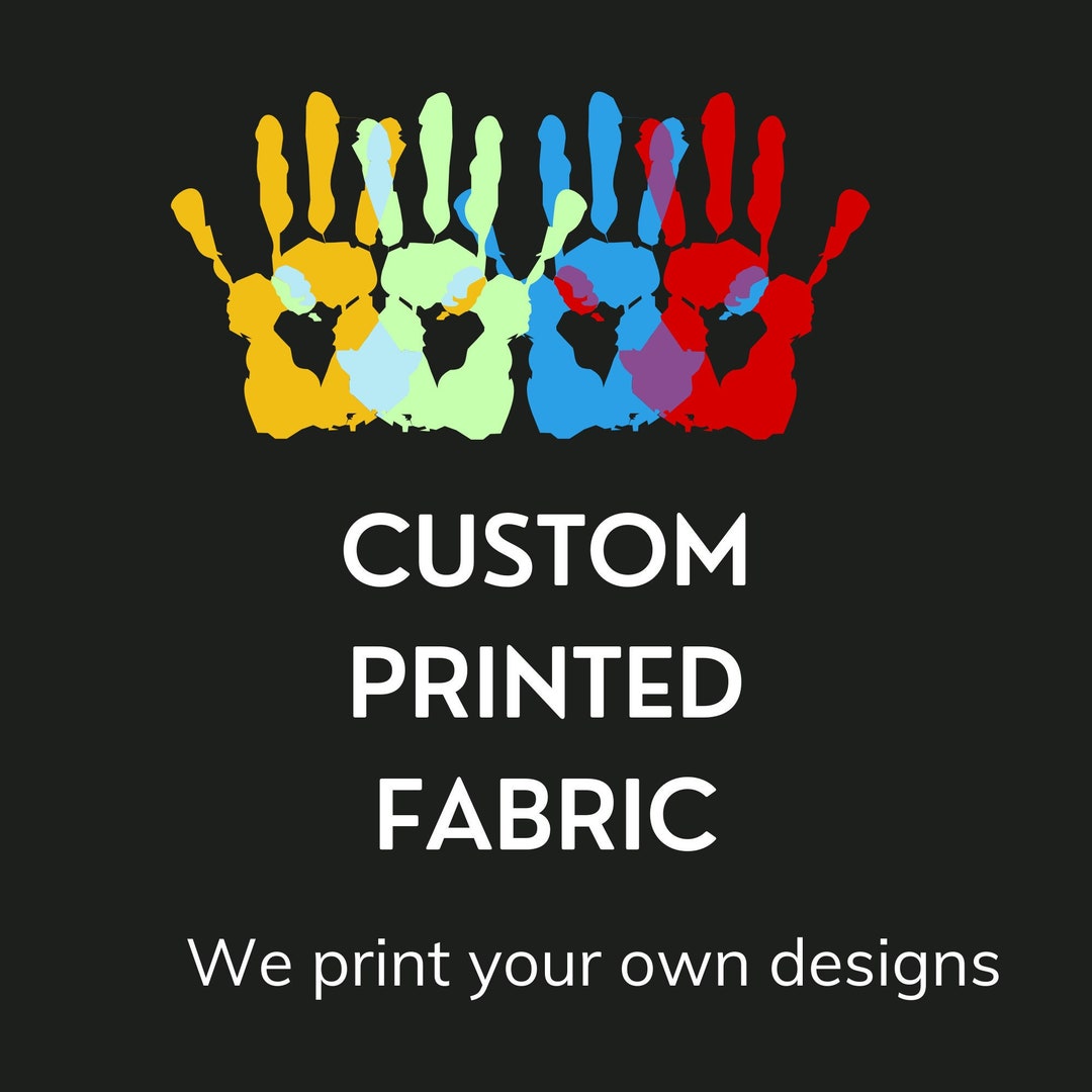 Custom Order Printed Upholstery Fabric by the Yard, Custom Design Print ...