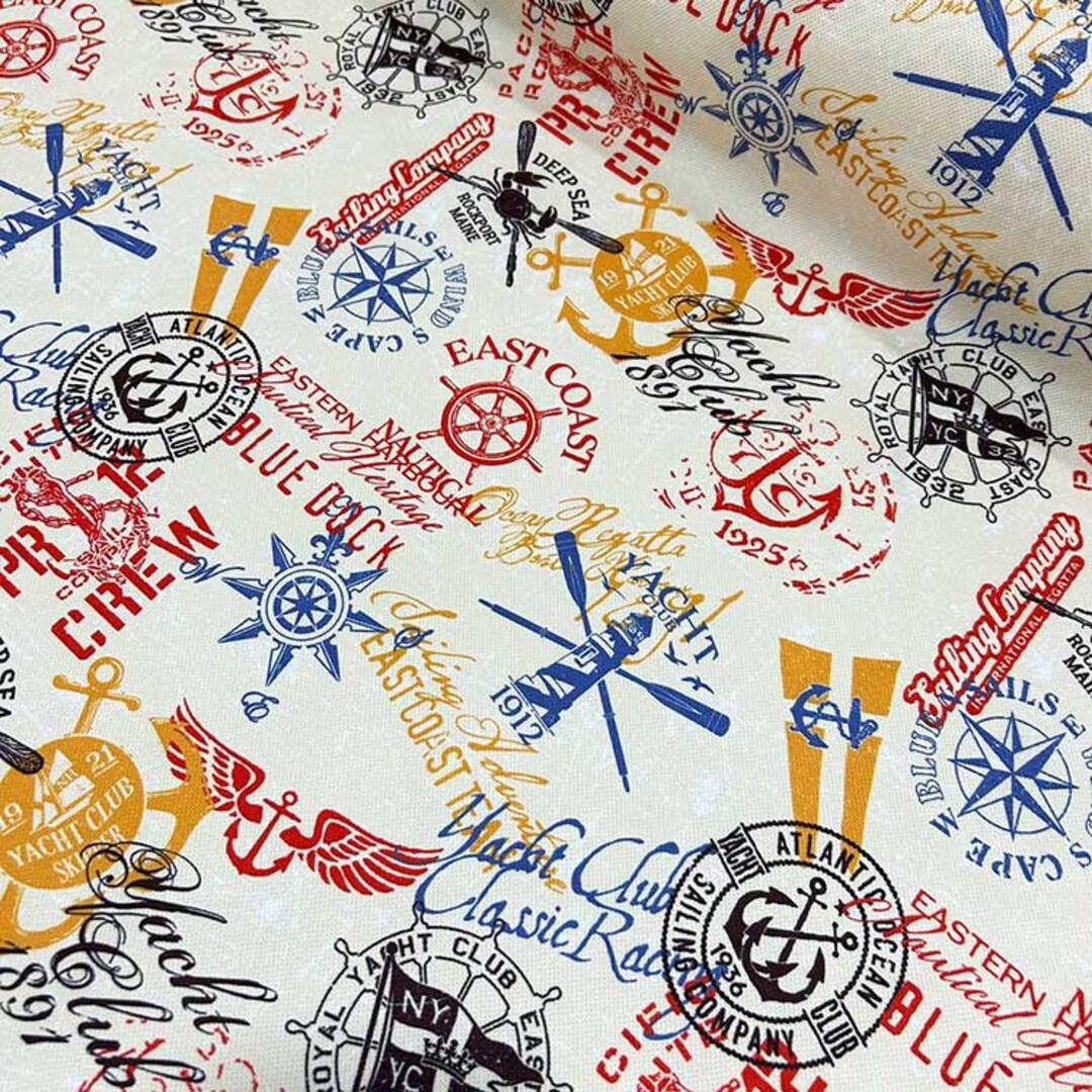Sea, Marine Printed Upholstery Fabric by Yard, Anchor, Nautical Fabric ...