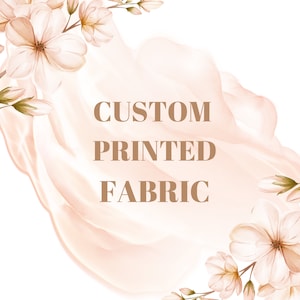 Custom Order Printed Upholstery Fabric by the Yard, Custom Design Print ...