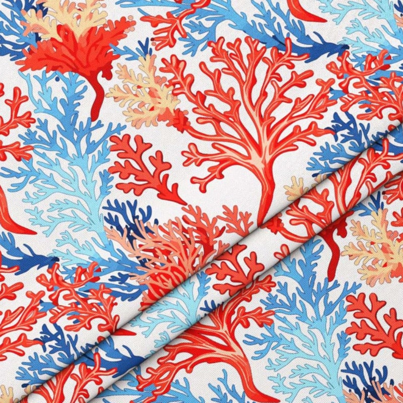 Coral Fabric - Etsy
