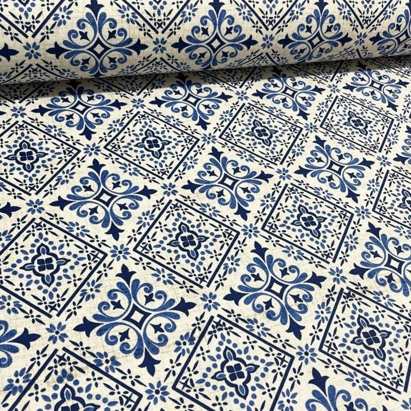 Tile Fabric - Etsy