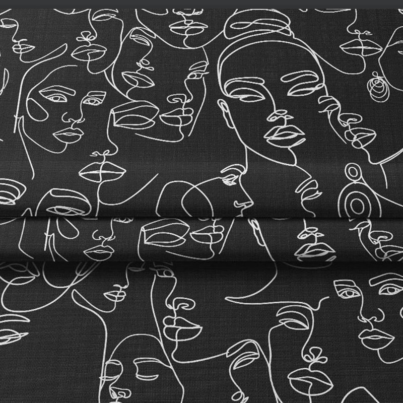 Faces Sofa Fabric - Etsy