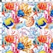 Aquarium Fabric, Nautical Upholstery Fabric by the Yard, Tropical Fish ...