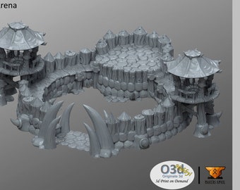 Dark Realms Urlag Gorbok Orc Big Tent Fighting Pit Dnd Miniature ...