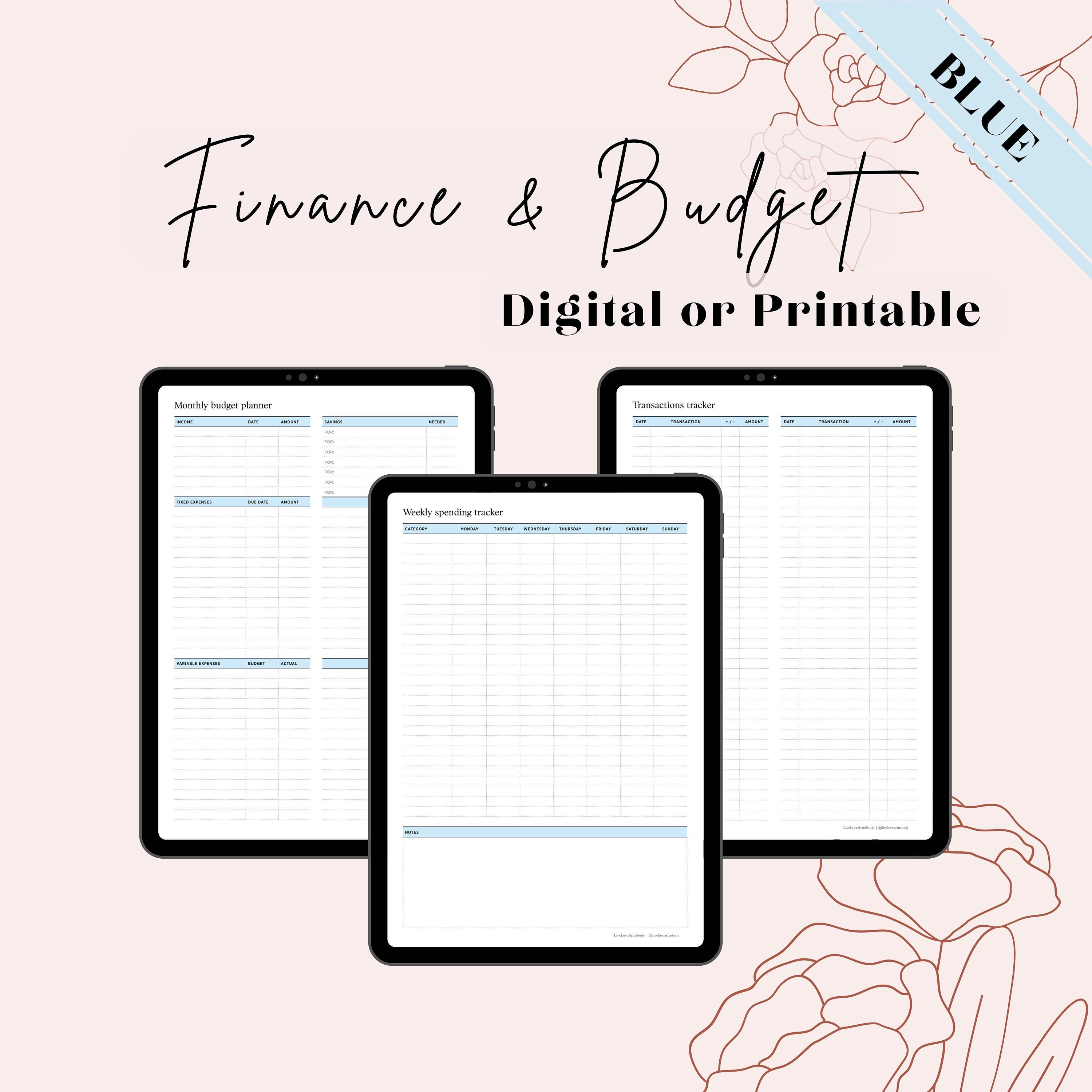Digital Budget Planner, Digital Planner, Goodnotes Digital Planner ...