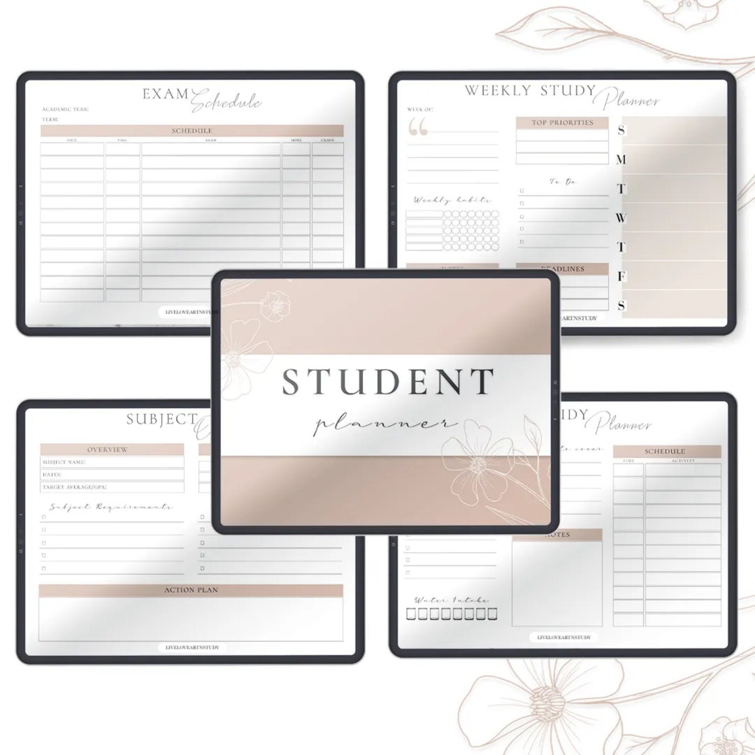 Digital Planner, Goodnotes Planner, iPad Planner, Notability, Undated ...