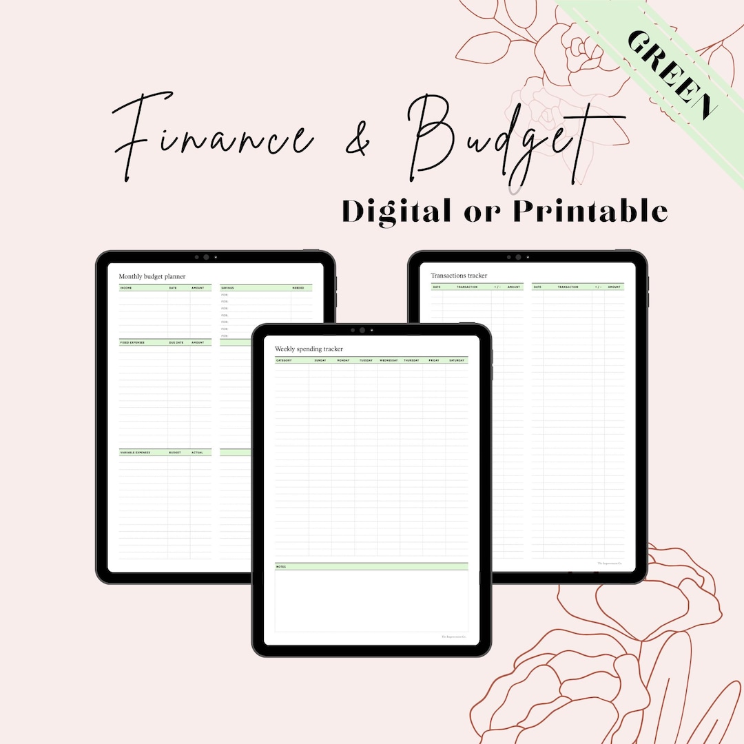 Digital Budget Planner, Digital Planner, Goodnotes Digital Planner ...