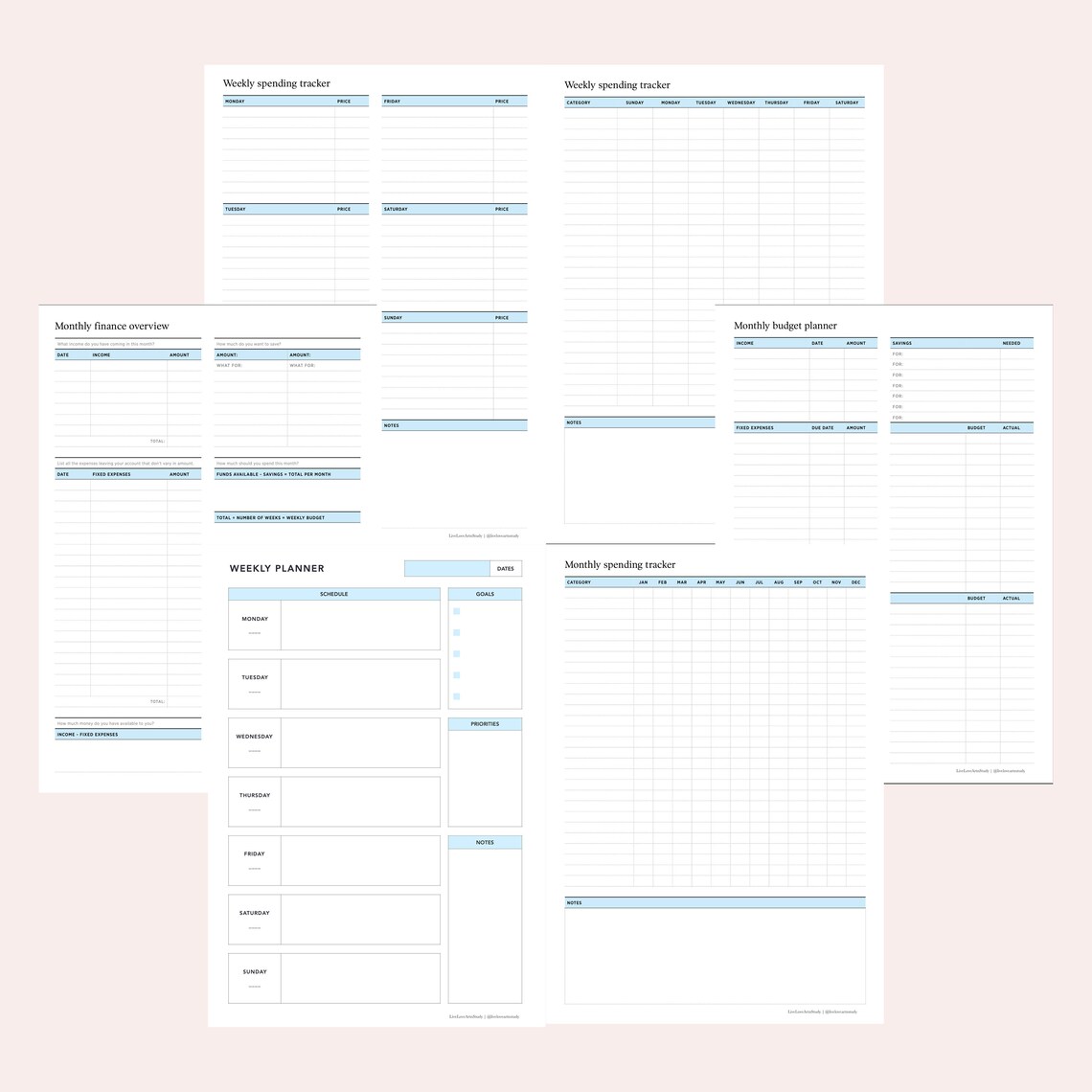 Digital Budget Planner, Digital Planner, Goodnotes Digital Planner ...