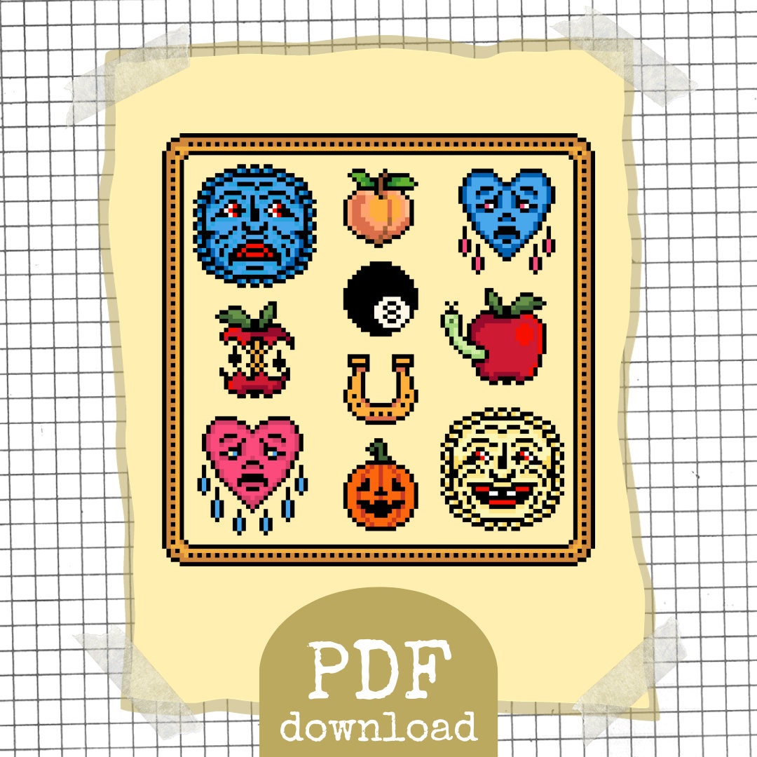 American Traditional Tattoo Flash Mini Item Flash Sheet Modern Counted ...