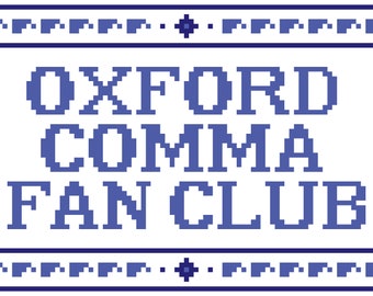 Oxford Comma Club - Etsy