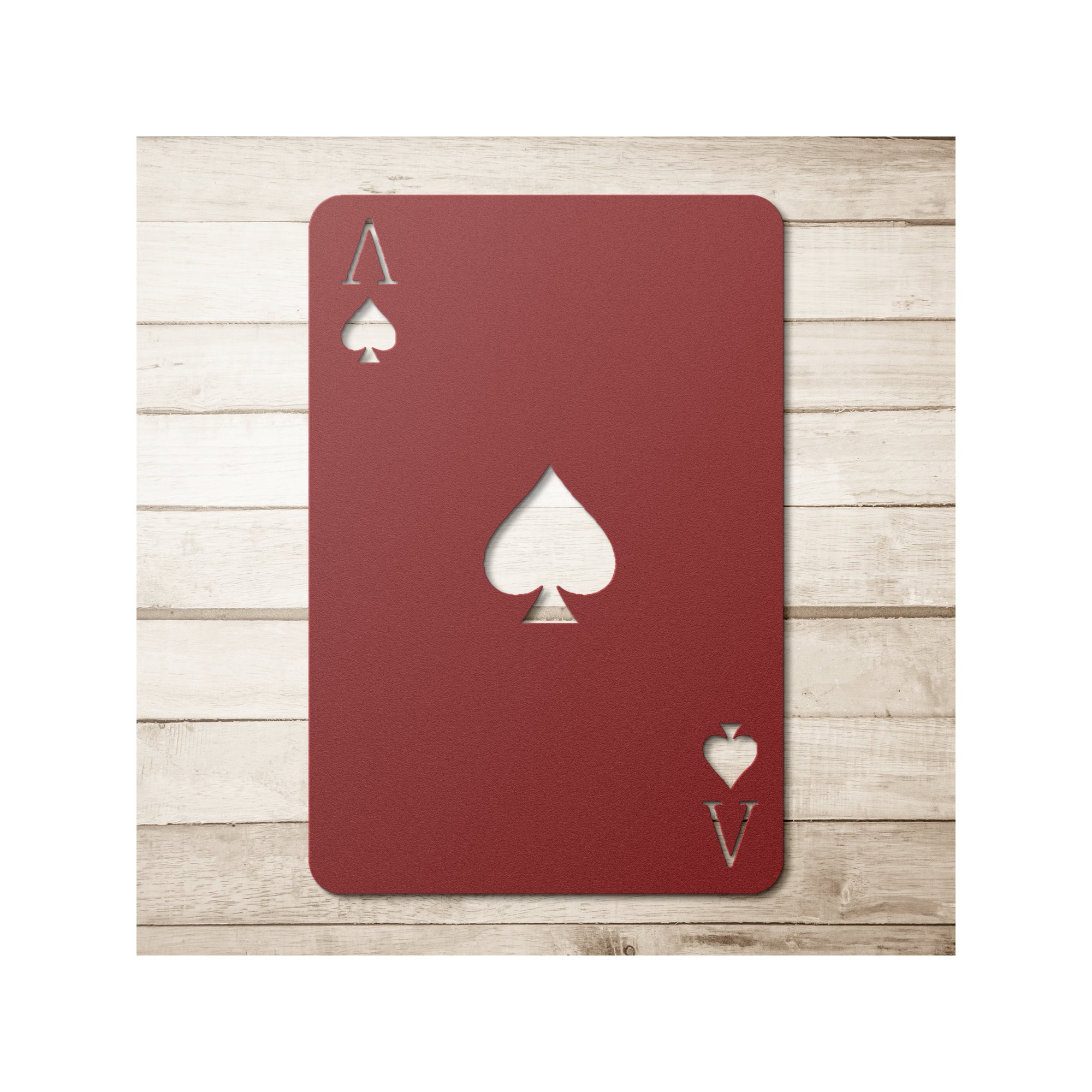Metal Wall Art Ace of Spades, Metal Wall Decor, Gift for Card Lovers - Etsy