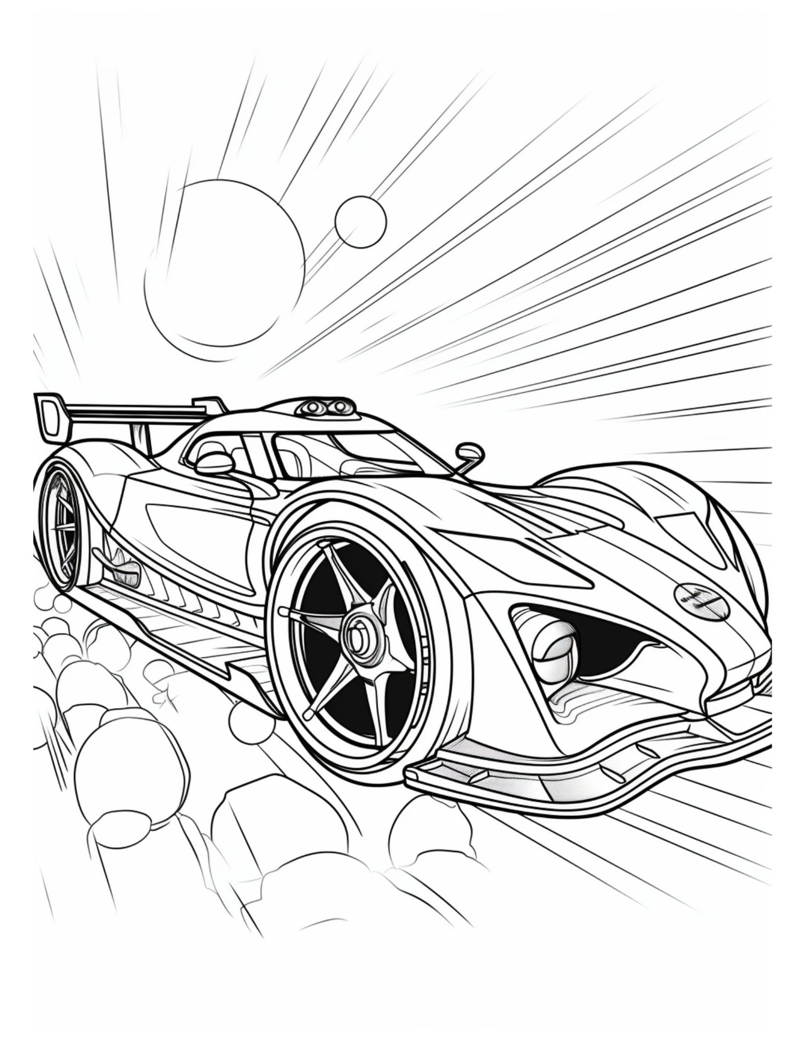 Sports Cars Coloring Pages for Kids, Digital Coloring Pages, Great Gift ...