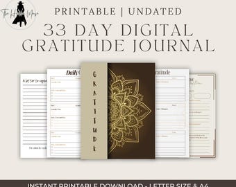 Digital Gratitude Journal - Etsy