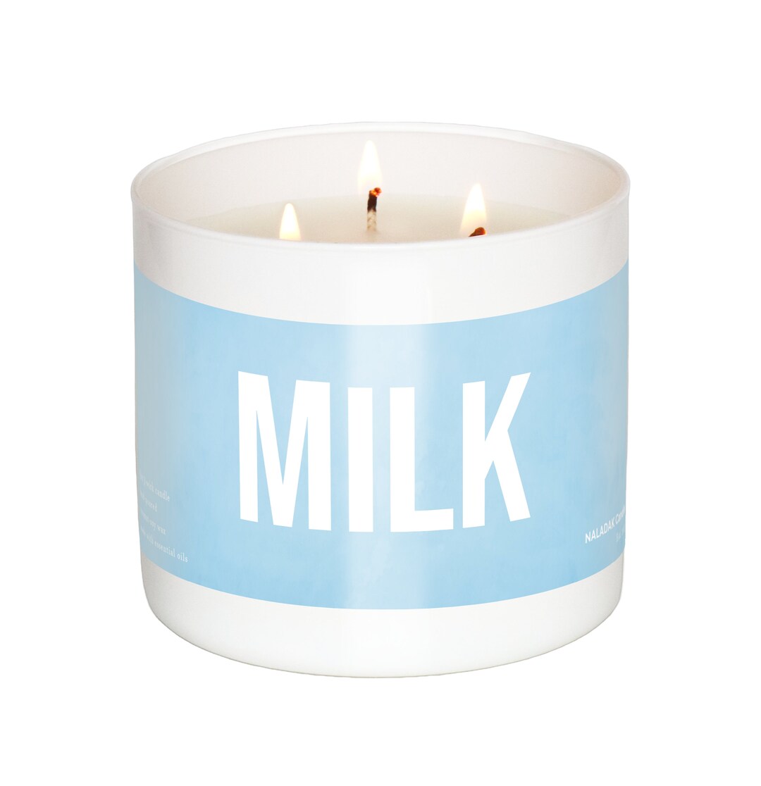 Milk - 3-wick Scented Candle | Mini Candle | Wax Melts | Vanilla Milk ...