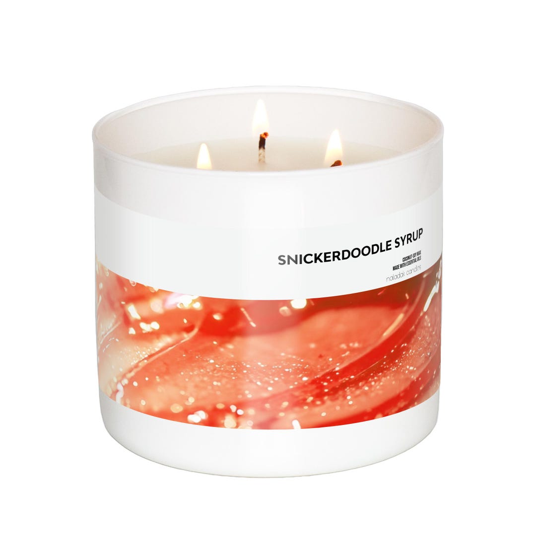 Snickerdoodle Syrup 3-wick 15oz Scented Soy Candle | Sweet Warm ...