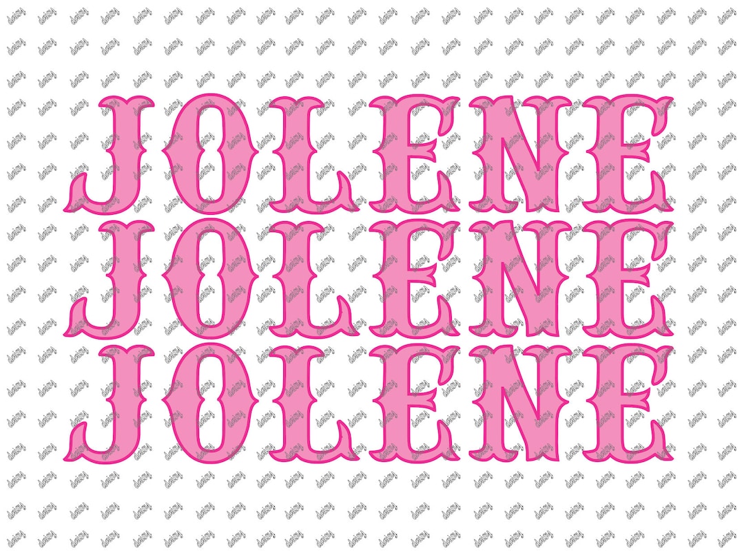 Pink Jolene SVG EPS PNG Jolene Sublimation Jolene Cricut - Etsy
