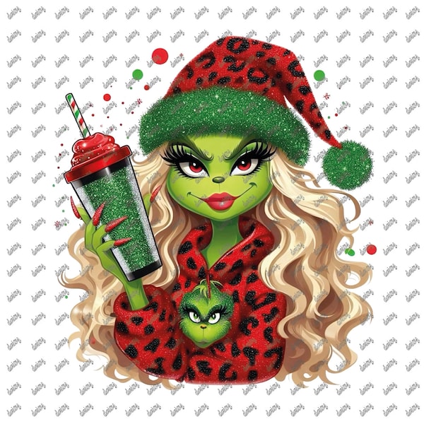 Cute Girl Grinch Png - Etsy
