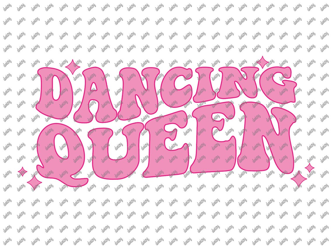 Dancing Queen SVG EPS PNG Dancer Svg Groovy Retro 70s Hand - Etsy