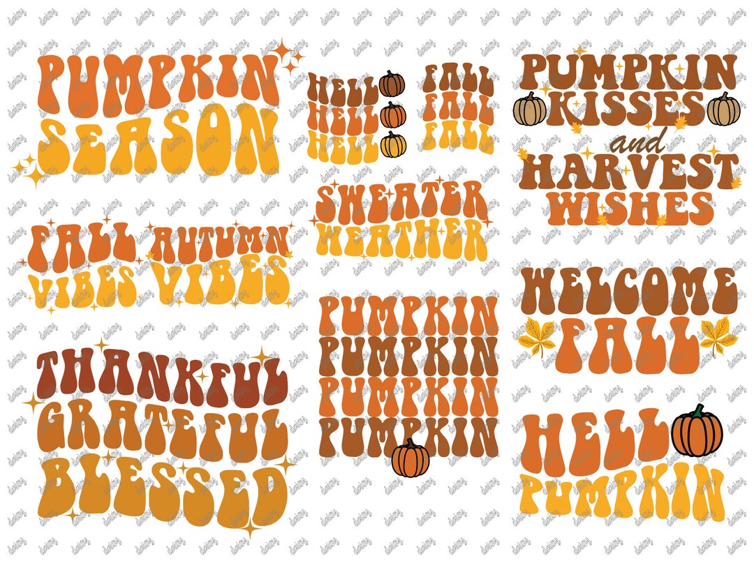 Retro Fall SVG Bundle Autumn Fall Svg Fall Retro Svg - Etsy