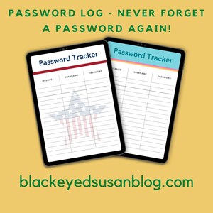 Password Tracker Printable, Password Organizer, Password Log, Password ...