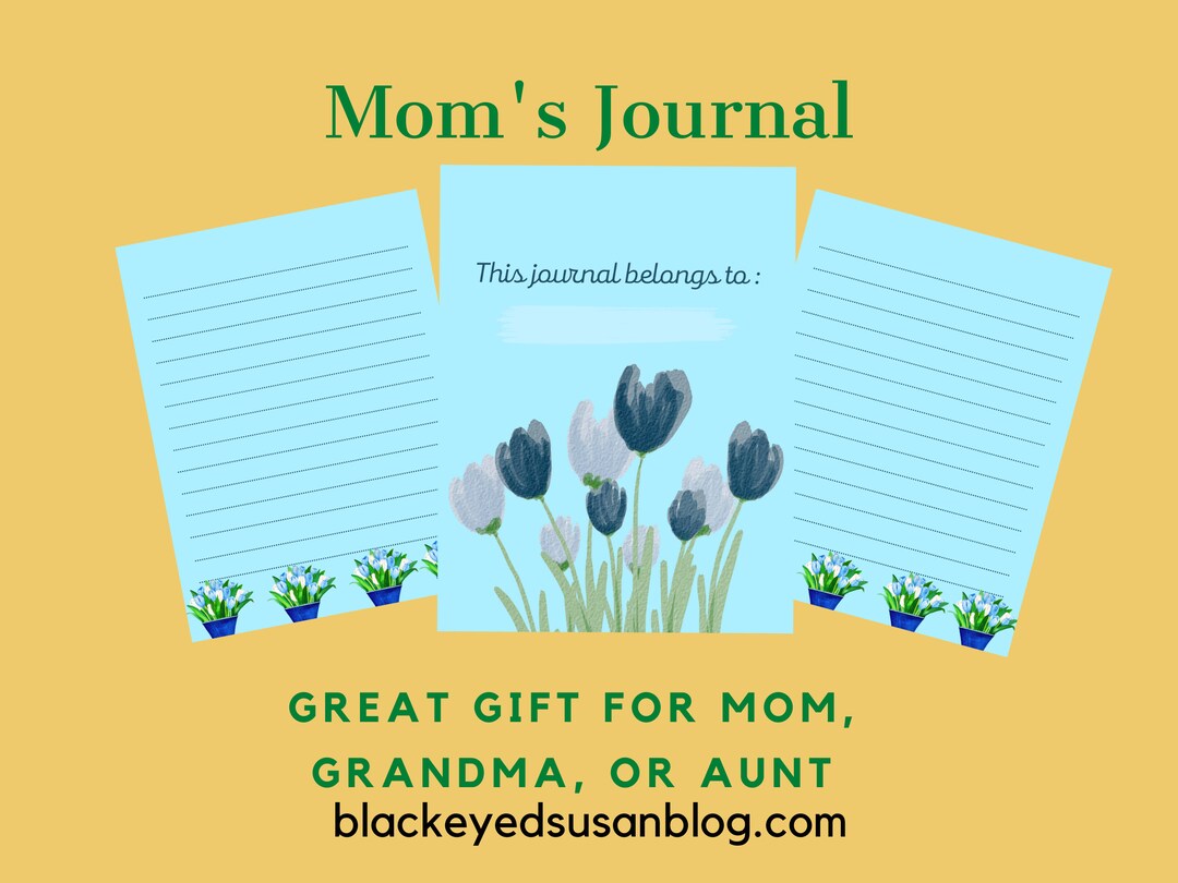 Moms Journal Printable Memory Journal Colorful Pages Instant Download ...