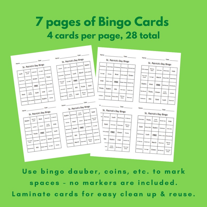 St. Patrick's Day Fun & Games - Crossword Puzzle, Word Search, Word ...