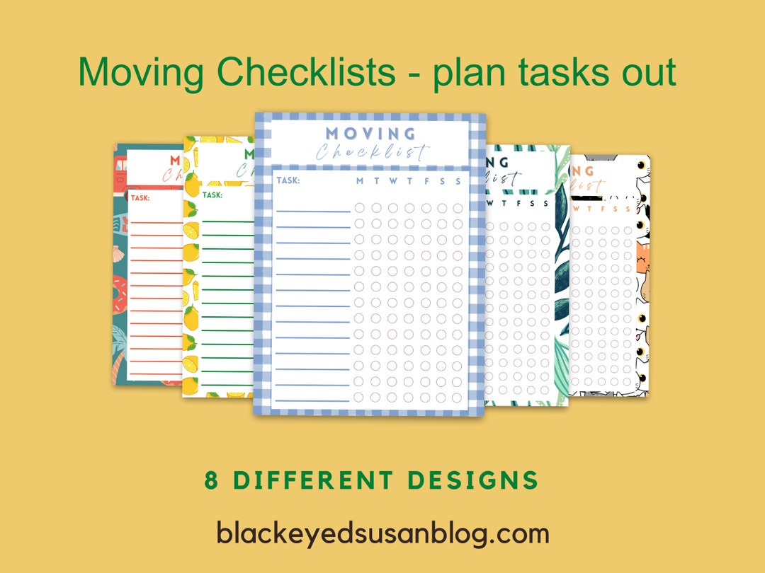 Moving Checklists - Plan Ahead, Packing Lists to Make Things Easier ...