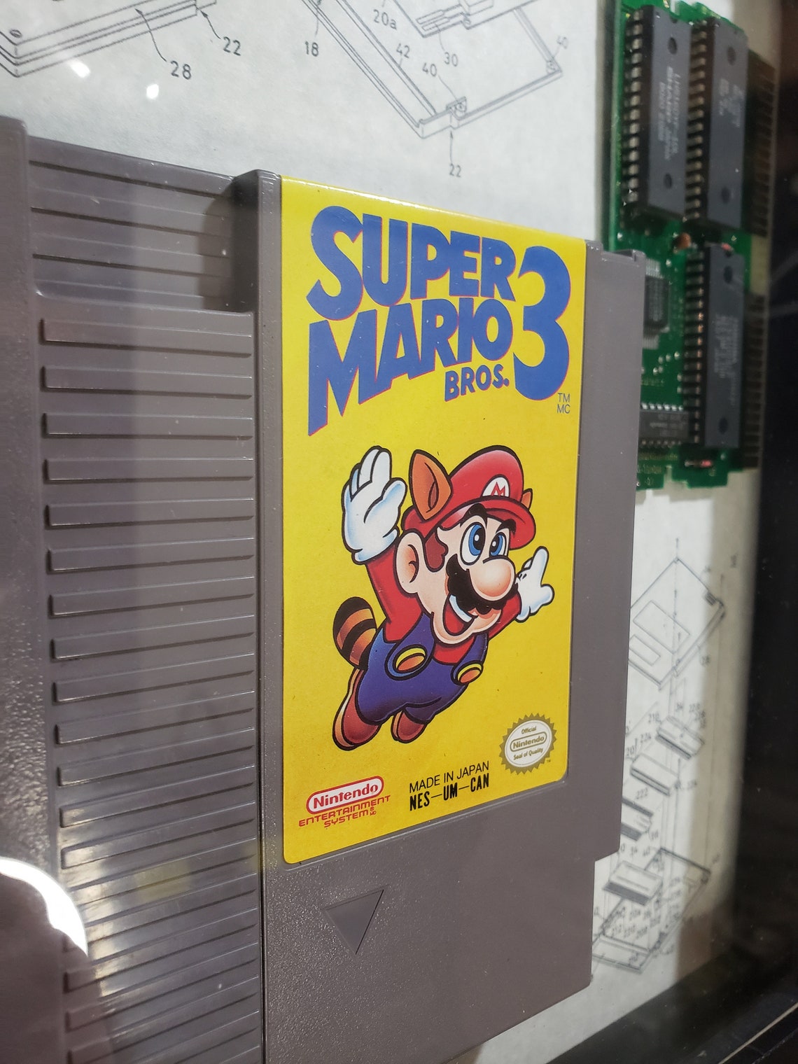 Mario Bros. 3 Shadowbox | Nintendo Wall Art | Game Patent | Gift for ...
