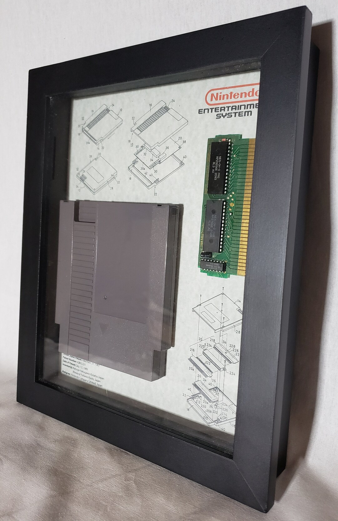 Nintendo Game Shadowbox | Nintendo Wall Art | Game Patent | Gift for ...