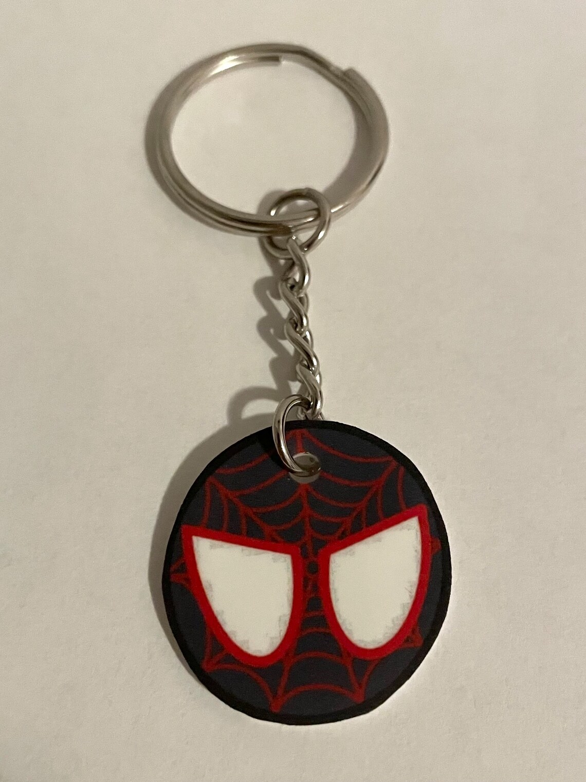 Spiderman Inspired Keychains // Handmade Matching Plastic Keychains - Etsy