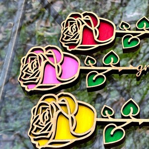 Custom Mother's Day Rose, Wood Rose, Mom Rose, Everlasting Rose, Gift ...