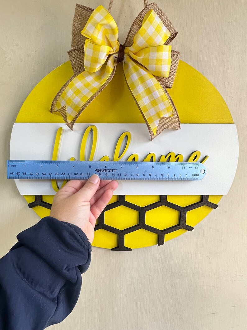 Welcome Sign, Wooden Welcome Sign, Yellow Welcome Sign, Add ...