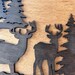 Wooden Deer Wall Art, Rustic Deer Wall Art, Deer in the Woods Wall ...