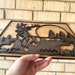 Rustic Deers in the Woods, Cabin Decor, Deer Decor, Wooden Deer Wall ...