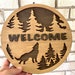 Wooden Wolf Welcome Home Decor Sign, Wolf Decor, Wolf Gift, Welcome ...