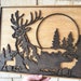 Rustic Deers in the Woods, Cabin Decor, Deer Decor, Wooden Deer Wall ...