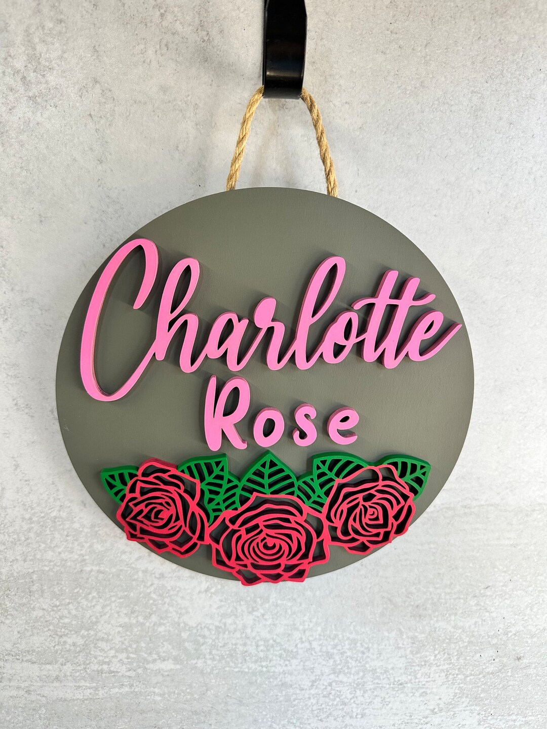 Custom Baby Name Sign, Nursery Name Sign, Baby Shower, Personalized ...