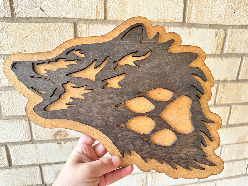 Rustic Wolf Wolf Howling Wooden Wolf Wolf Decor Rustic - Etsy