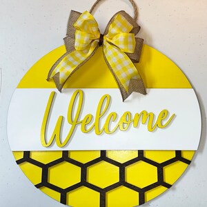 Welcome Sign, Wooden Welcome Sign, Yellow Welcome Sign, Add ...