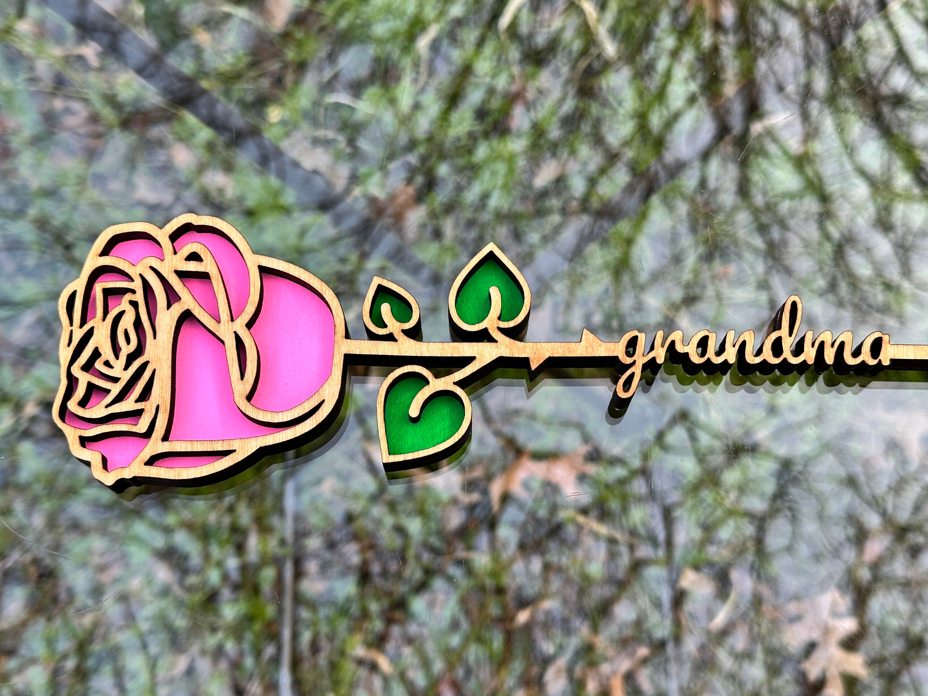 Custom Mother's Day Rose, Wood Rose, Mom Rose, Everlasting Rose, Gift ...