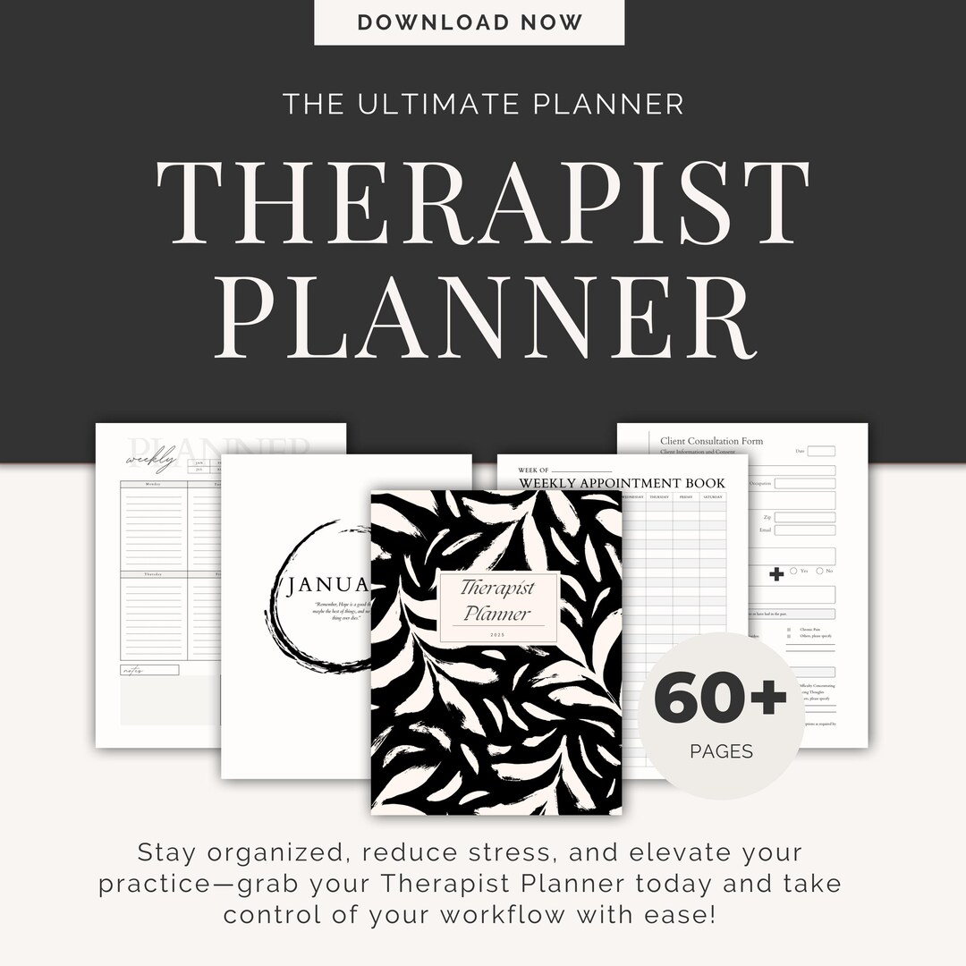 2025 Digital Therapist Planner Therapy Planner Counseling Social Work ...