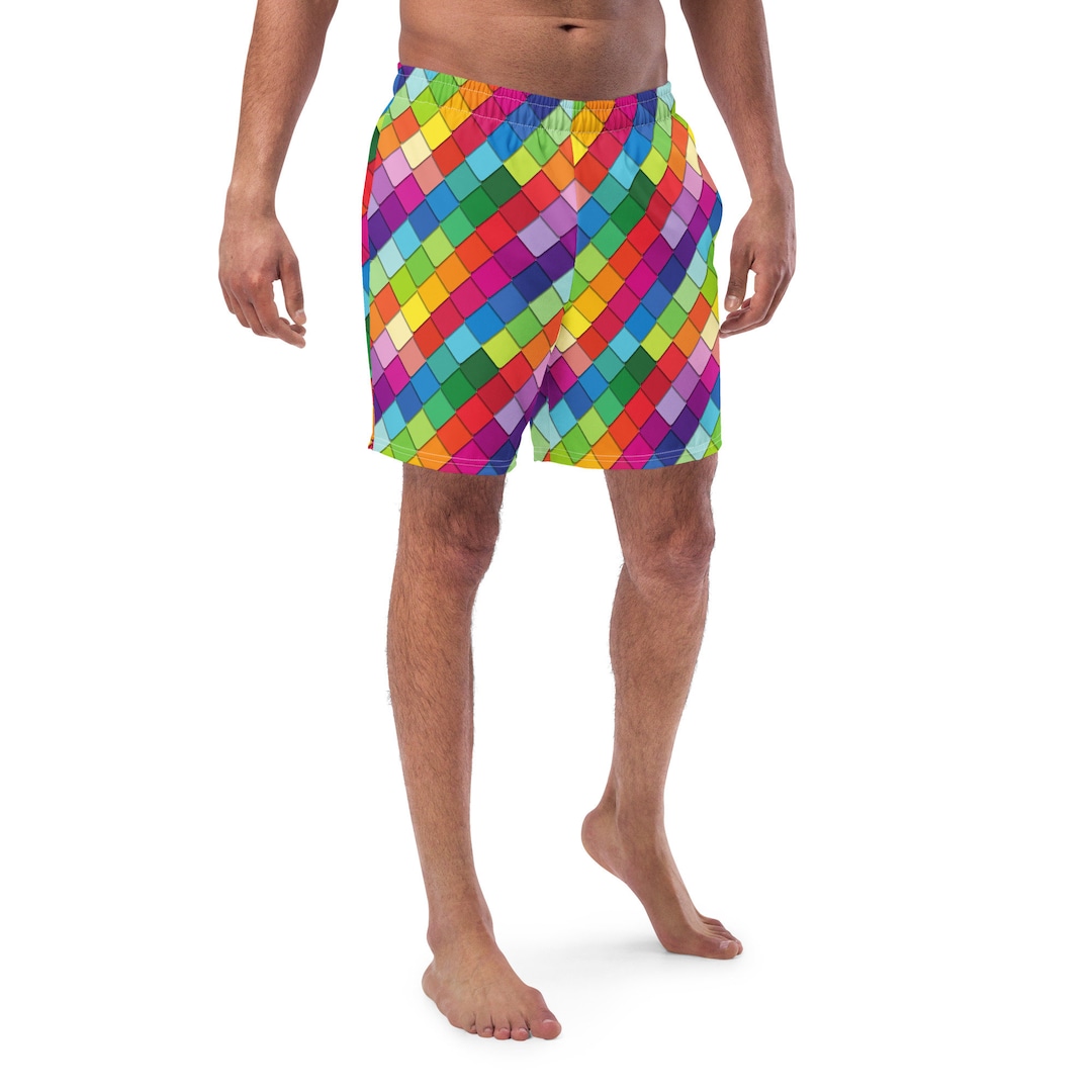 Gay Pride Mens Swim Trunks, Rainblow Flag Mens Swimwear, Swim Briefs ...
