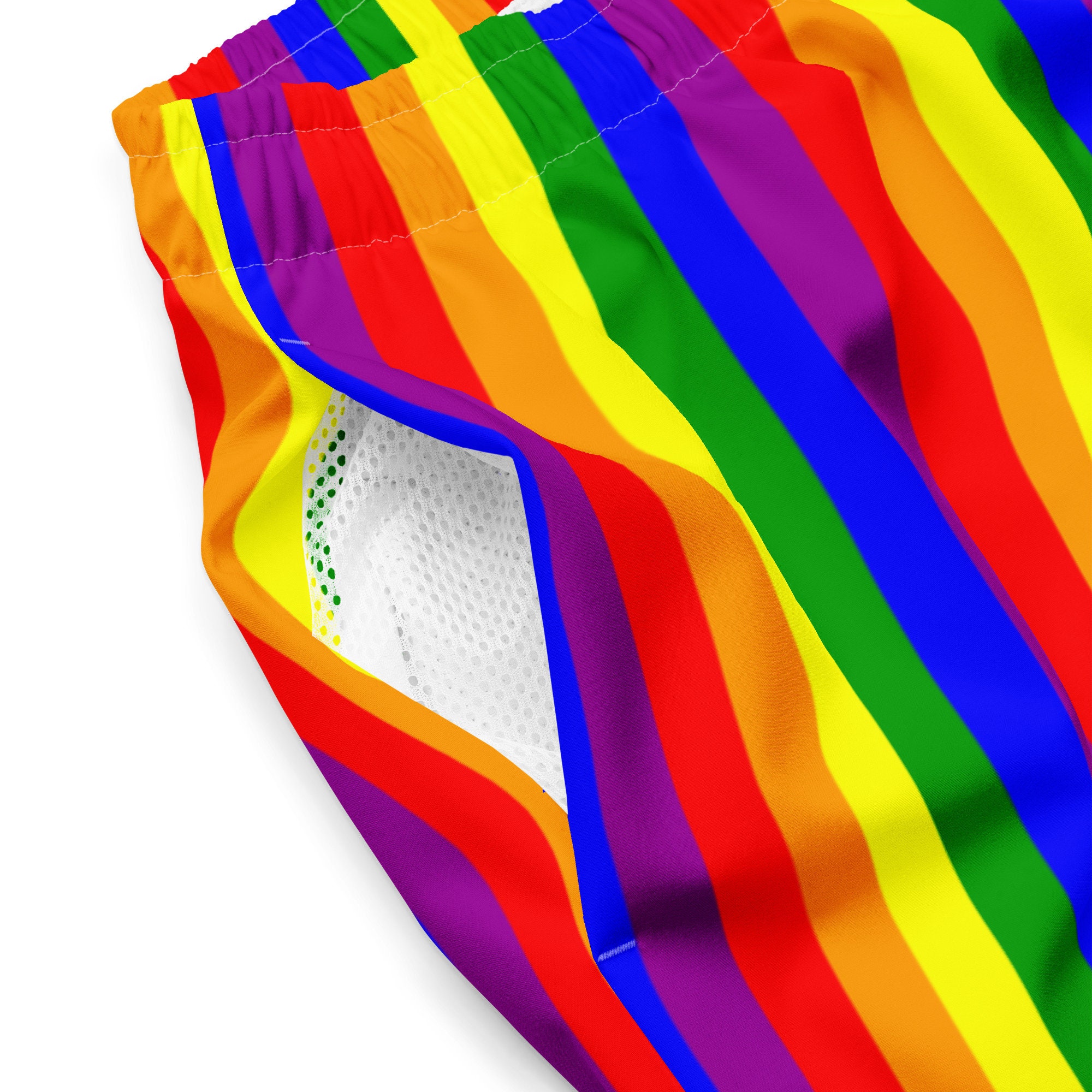 Gay Pride Mens Swim Trunks, Rainblow Flag Mens Swimwear, Swim Briefs ...
