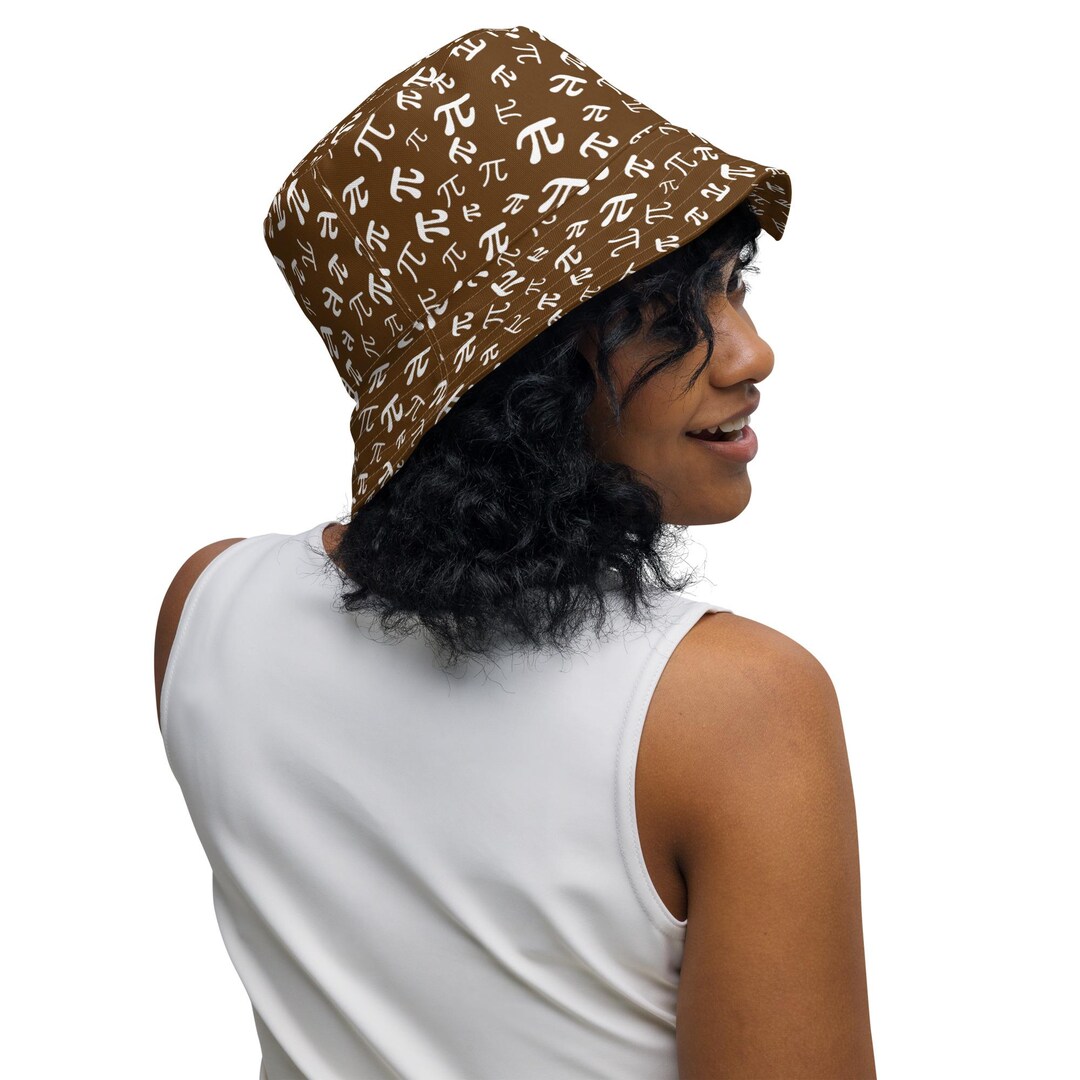 Pi Symbols Math Printed Bucket Hat, Math Student Gifts, Reversible ...