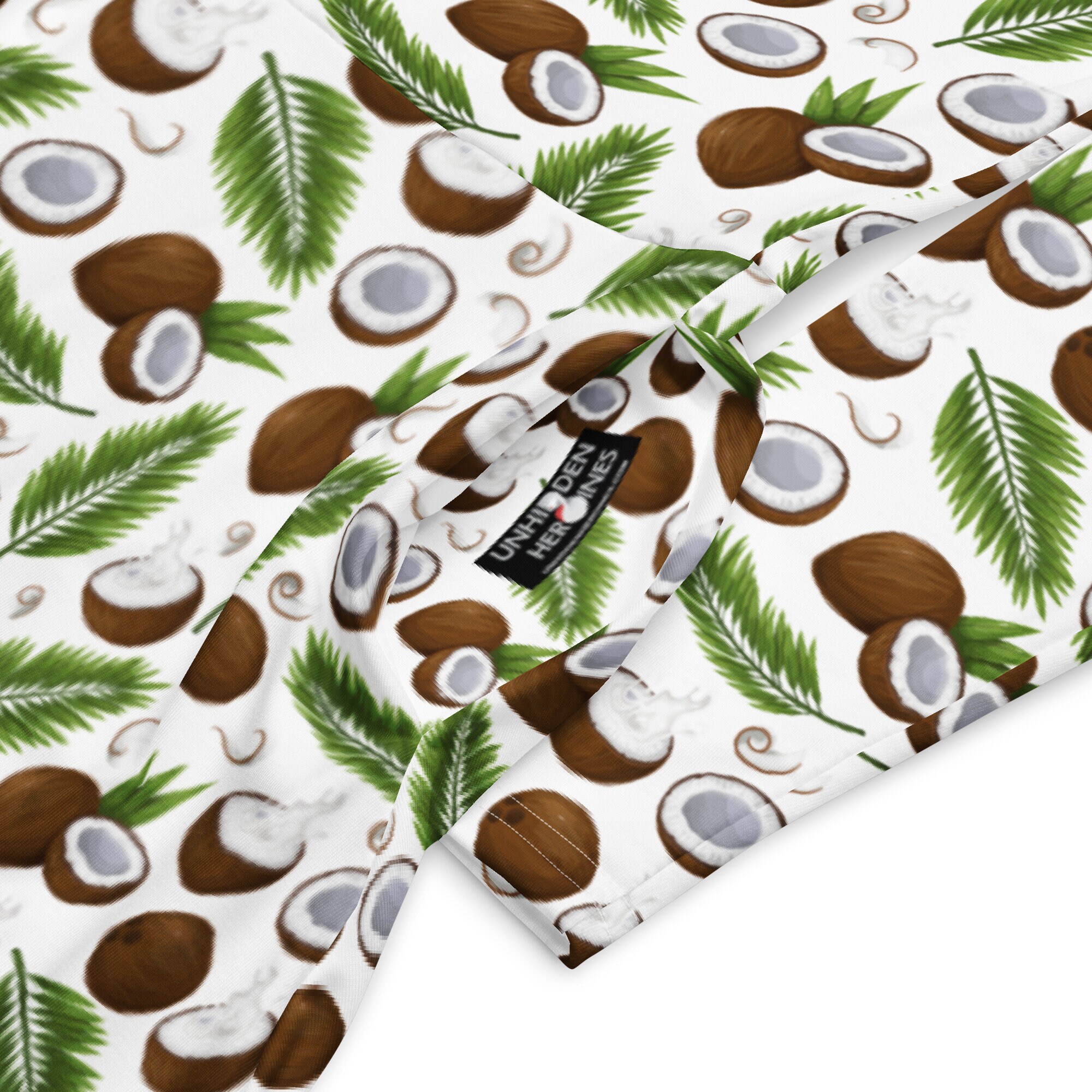 Coconuts Fruit Printed Midi Dress, Casual Birthday Party Dress, Vegan ...
