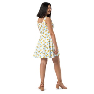 Rubber Ducky Printed Skater Dress, Duck Lover Gift for Her, Cute Duck ...