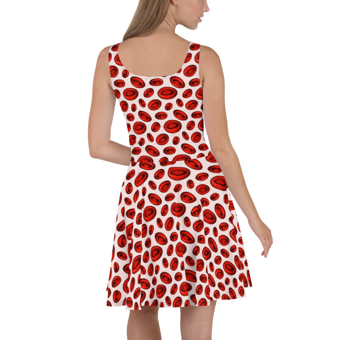 Red Blood Cells Skater Dress, Science Nerd Gift, AOP Fashion Dress ...