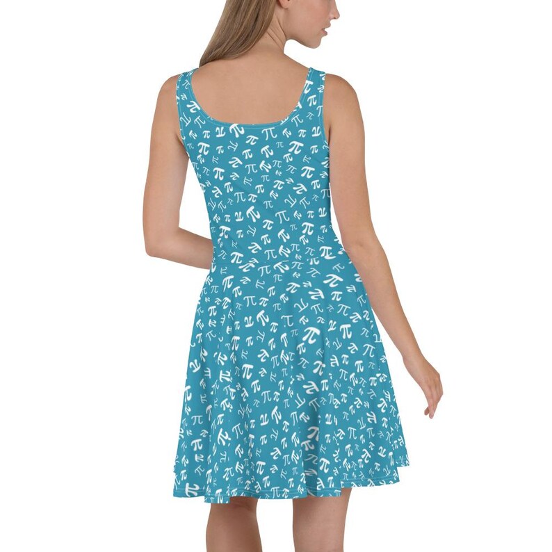 Blue Pi Symbols Math Skater Dress, Math Lover Gift, Math Student ...