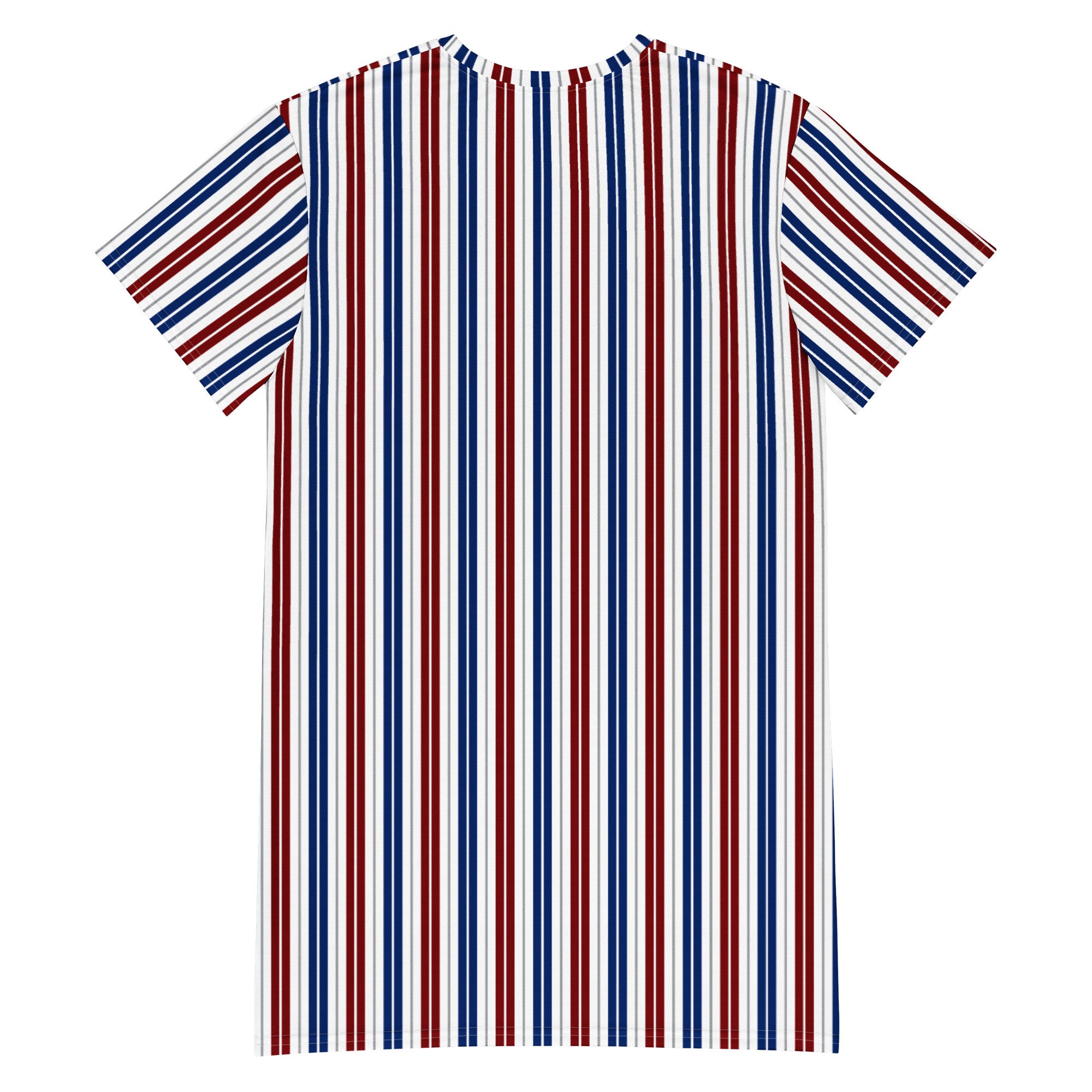 USA Patriotic Freedom T-shirt Dress Women, American Flag Printed Shirt ...